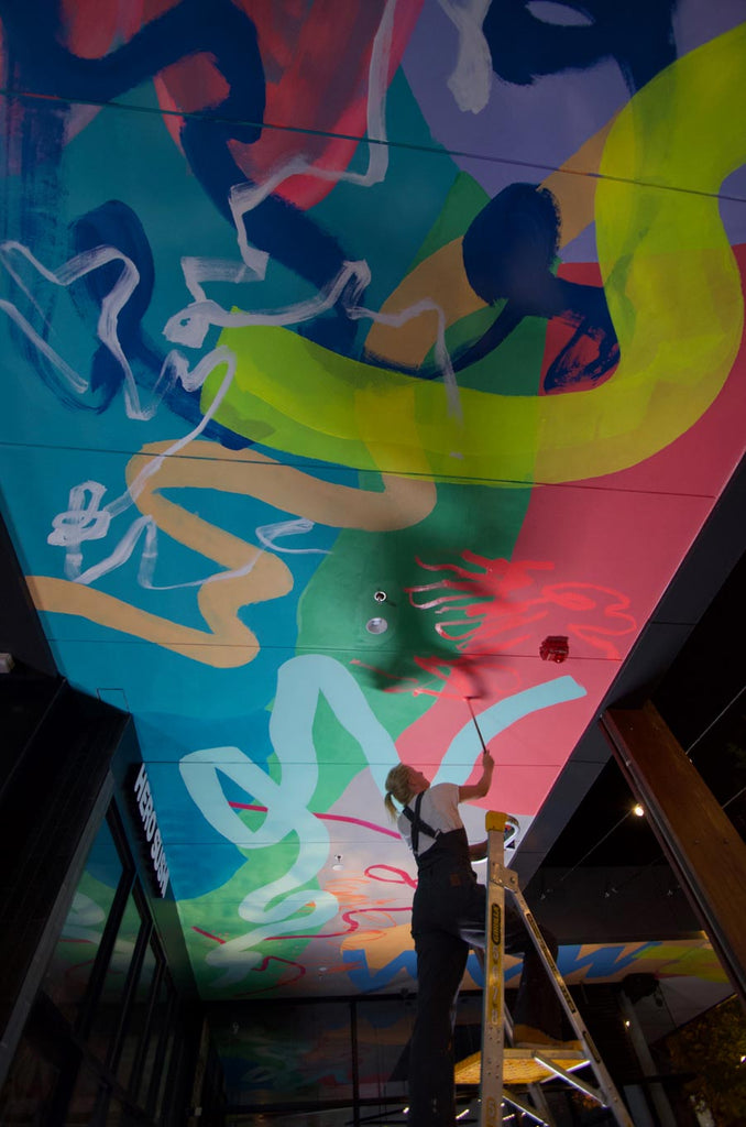 ‘Passage' Painting Moonee Ponds Central – Rowena Martinich